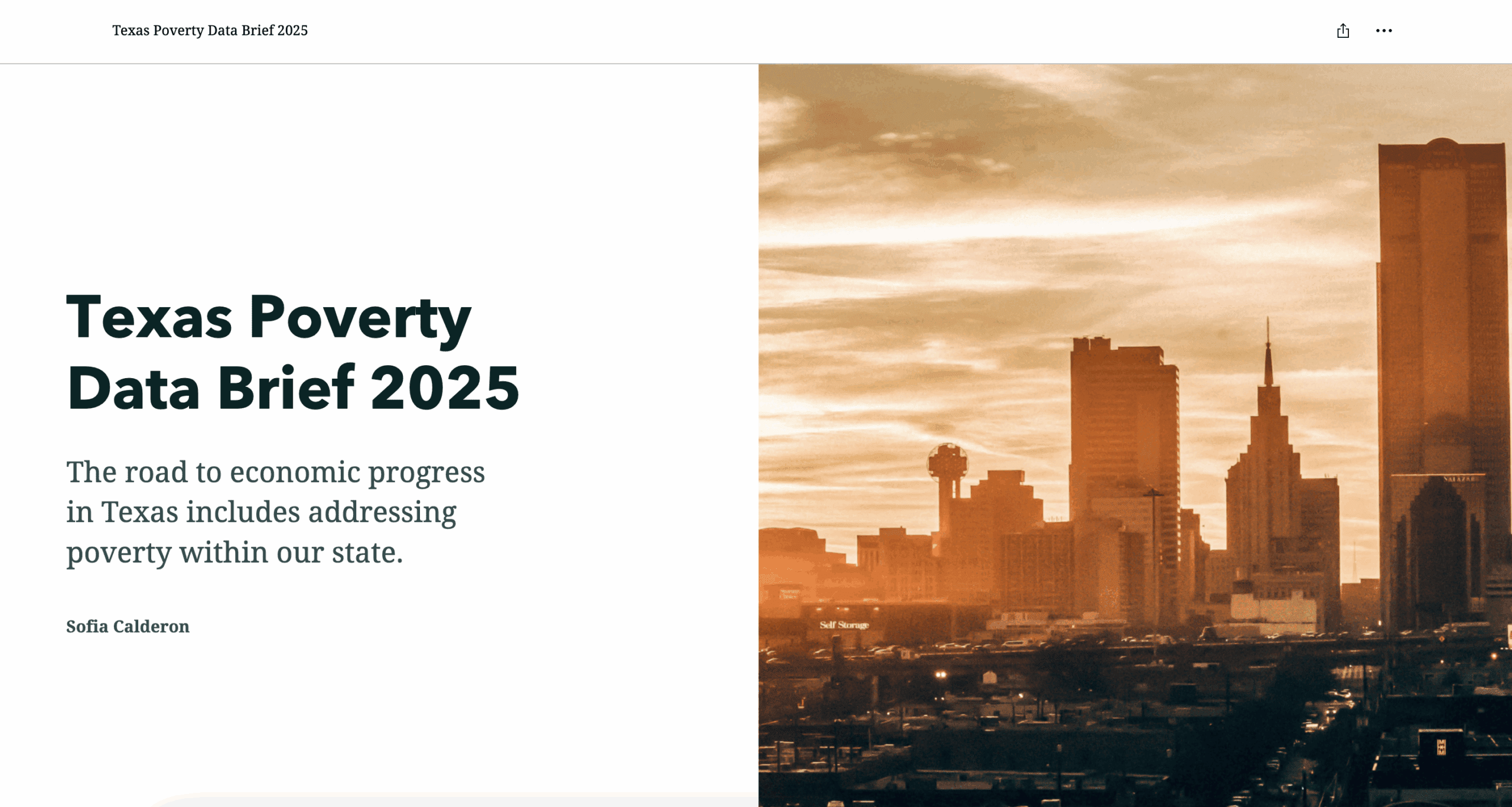 Data Brief: Poverty In Texas - Every Texan